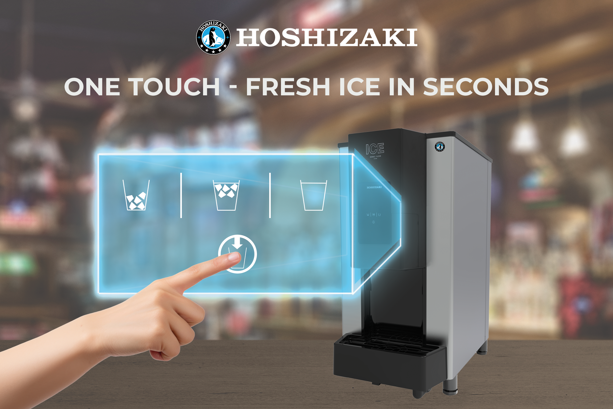 ONE TOUCH - FRESH ICE IN SECONDS | Hoshizaki SEA